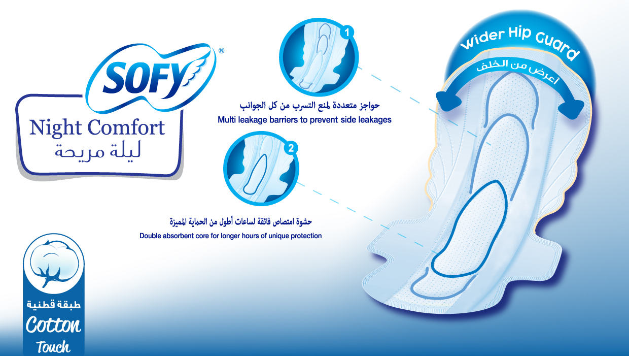SOFY Night Comfort-Sofy Sanitary Pads Napkins